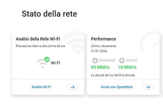 MyFastweb - NeXXt One Configurazioni